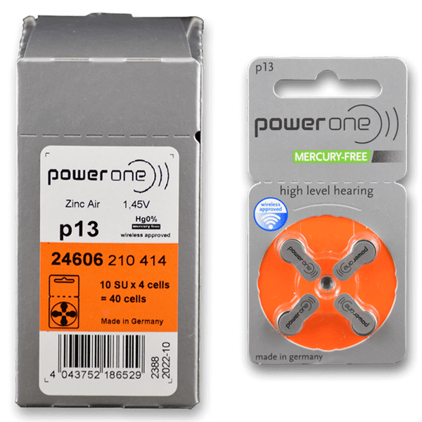 PowerOne Zinc Air Hearing Aid Batteries - Advanced Affordable Hearing LLC